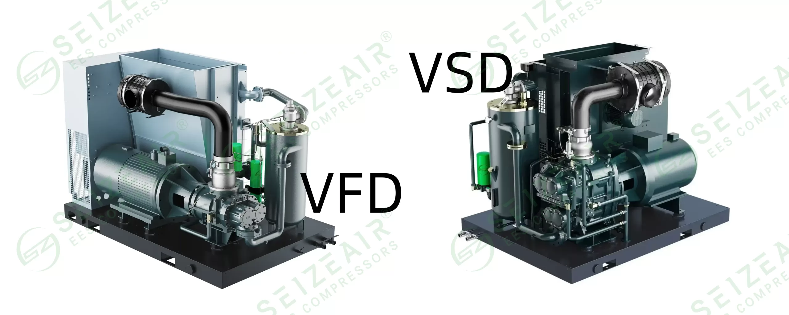 screw compressor working pinciples - seize air compressor